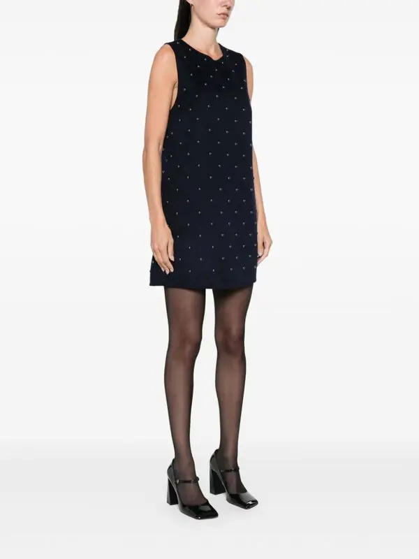 P.a.r.o.s.h Stud-embellished Wool Dress