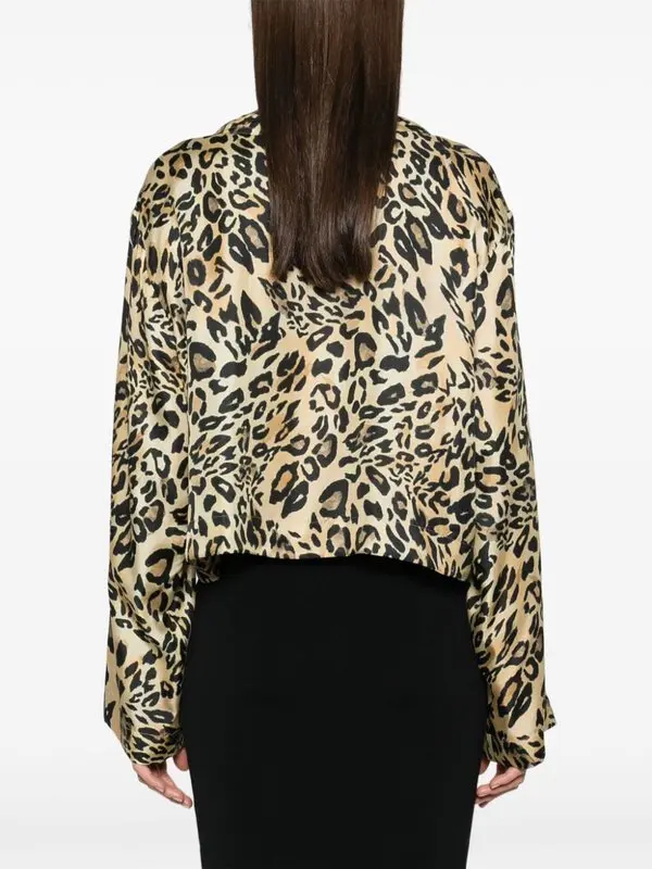 Nanushka Cropped Long-sleeve Shirt