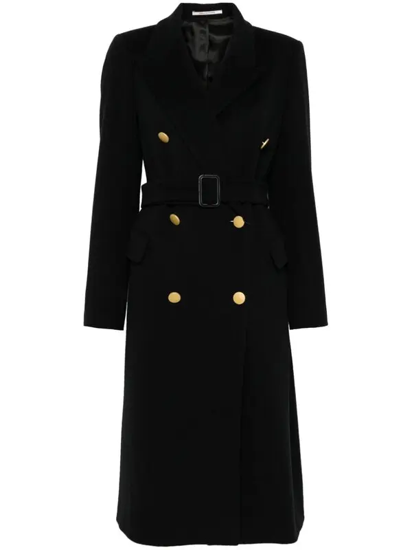 Tagliatore Felted Finish Double-breasted Coat - Black