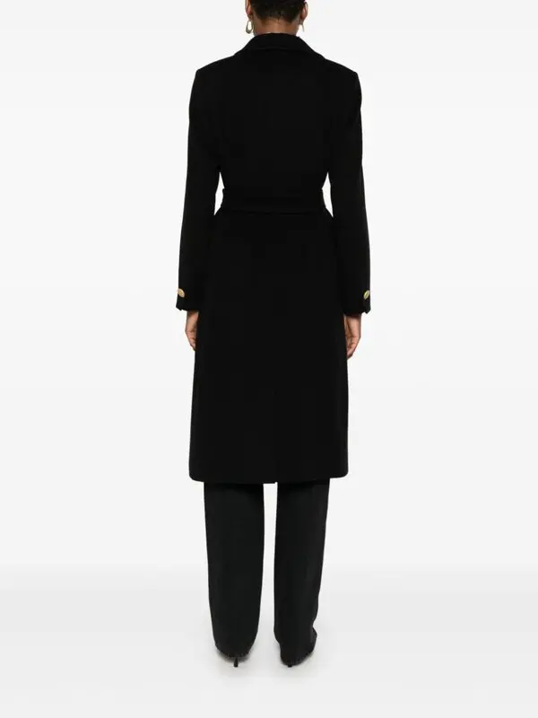 Tagliatore Felted Finish Double-breasted Coat - Black