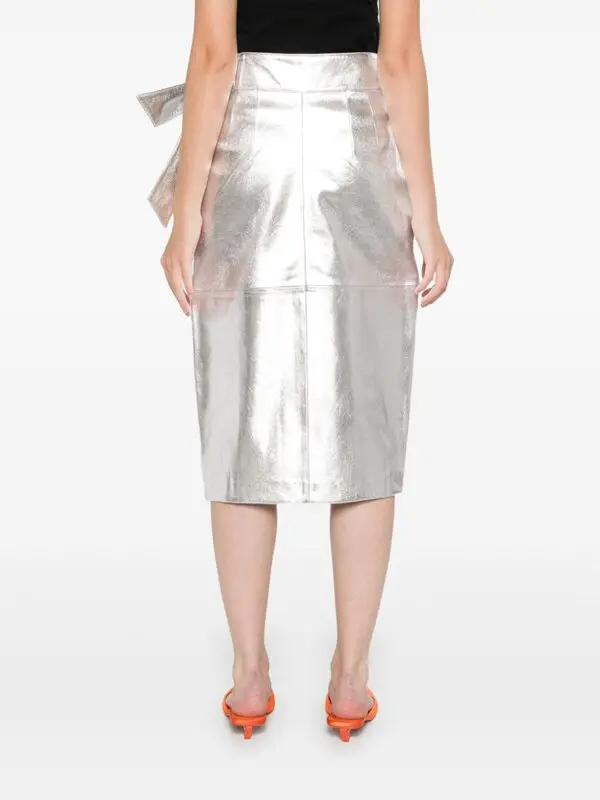 Ba&sh Jupe Faye Metallic Skirt