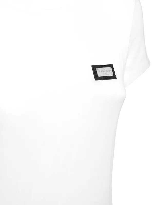 Philipp Plein Logo-plaque T-shirt - White