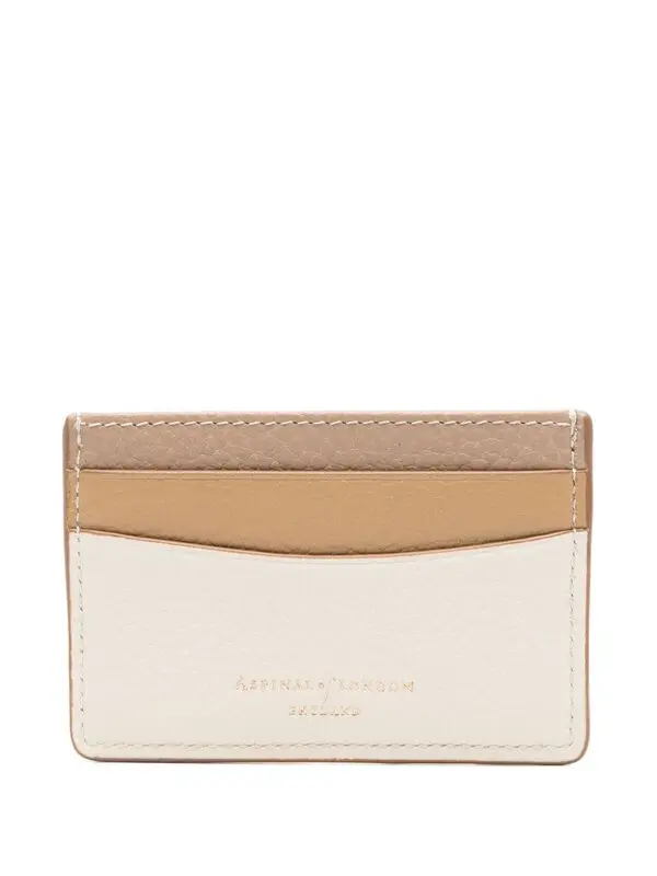 ASPINAL OF LONDON Leather Card Holder - Neutrals