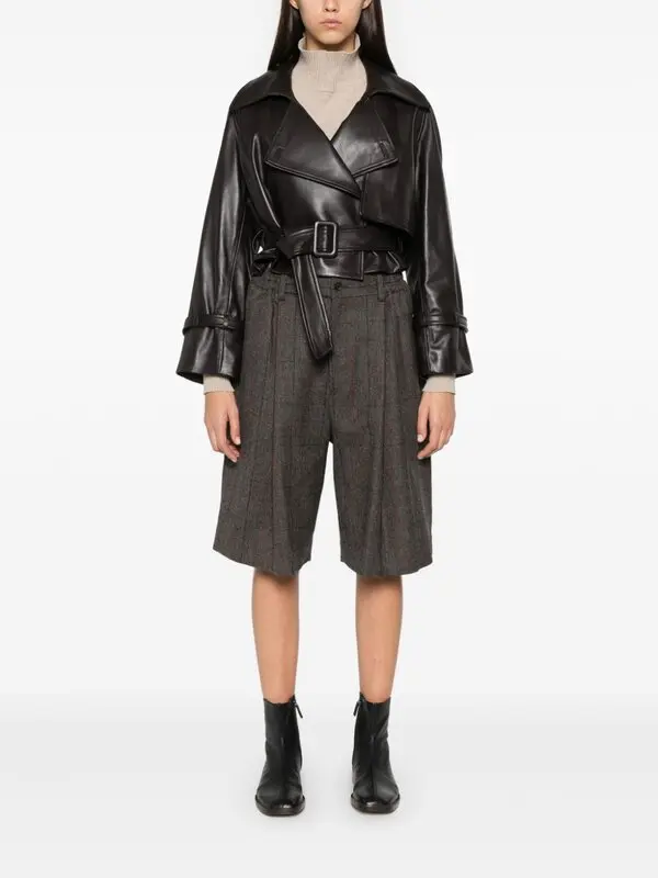 STEIN Check-pattern Shorts