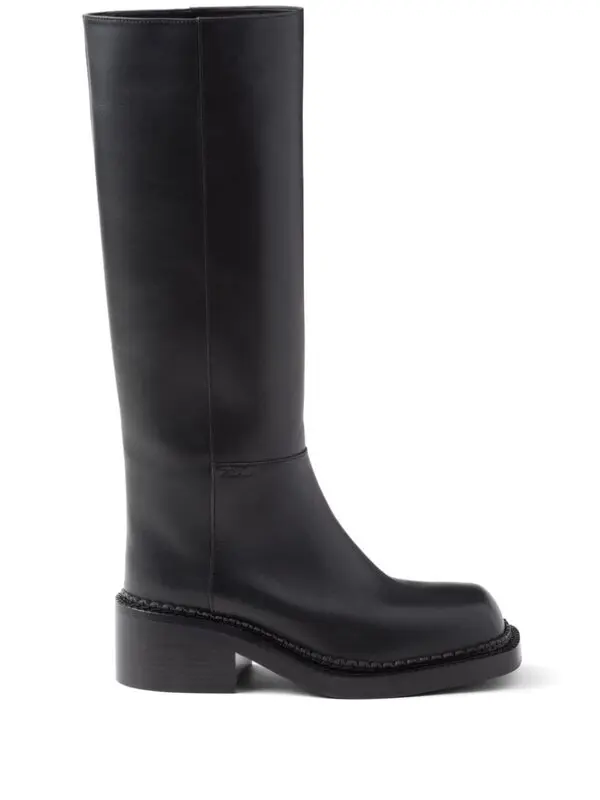 Prada Knee-high Leather Boots