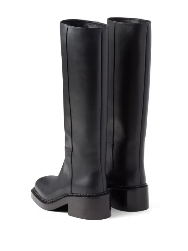 Prada Knee-high Leather Boots