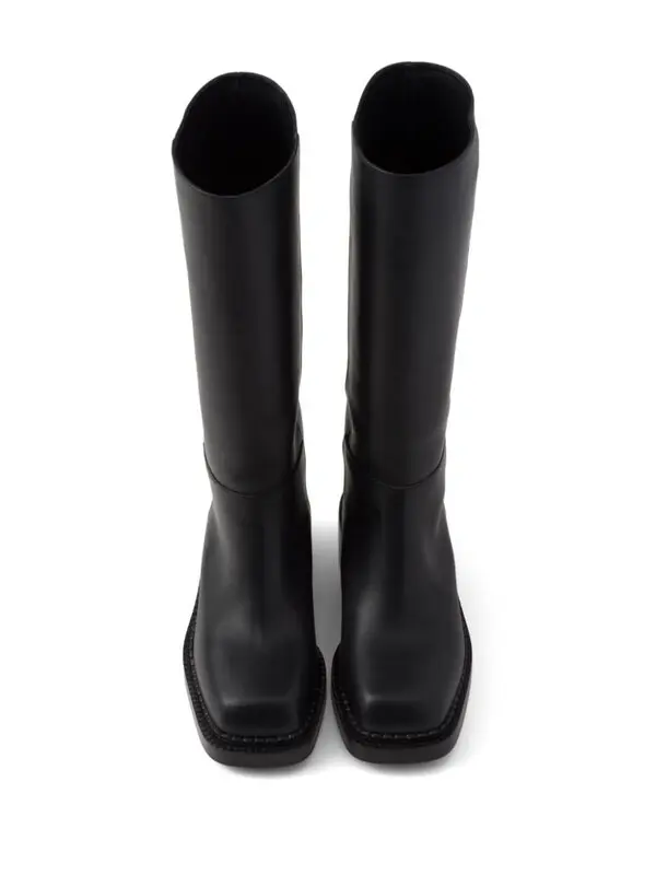Prada Knee-high Leather Boots