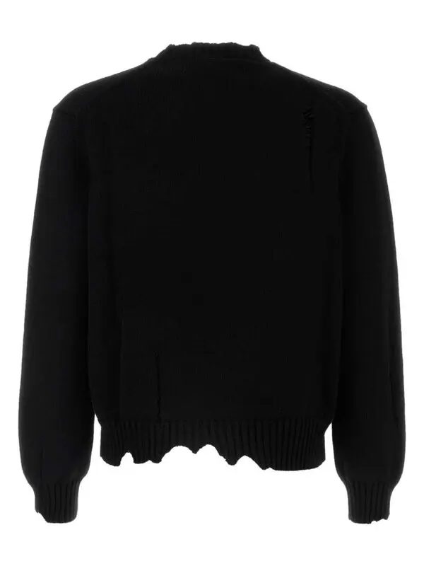 Alexander McQueen Distressed Skull Sweater - Black