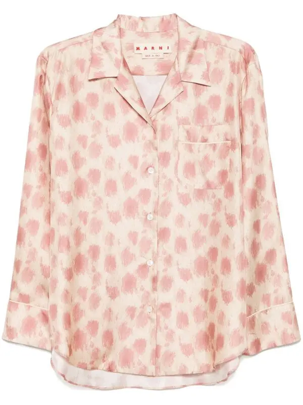 Marni Animal-print Shirt - Pink