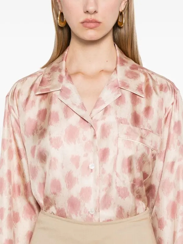 Marni Animal-print Shirt - Pink
