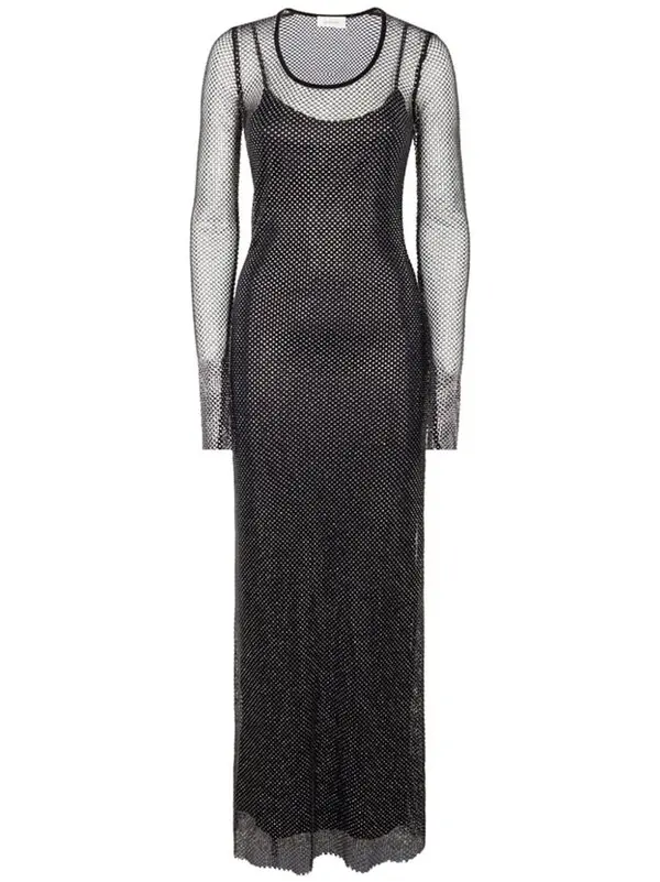 Sportmax Crystal Embellished Maxi Dress