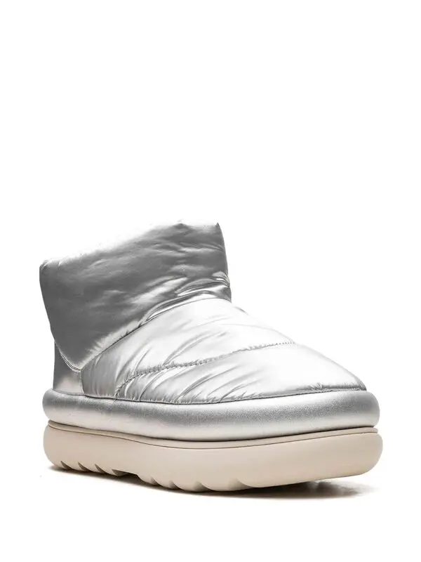 UGG Classic Maxi Mini Metallic Boots - Silver
