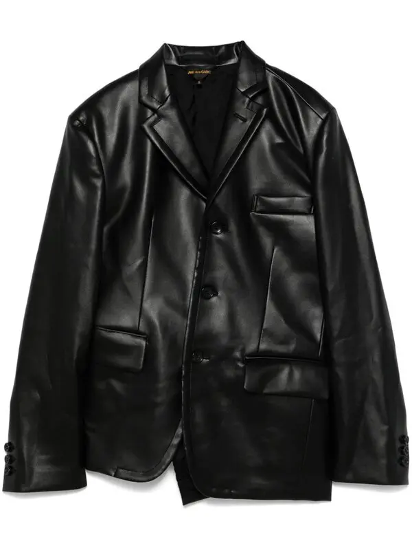 Comme Des Garçons Asymmetric Faux Leather Jacket