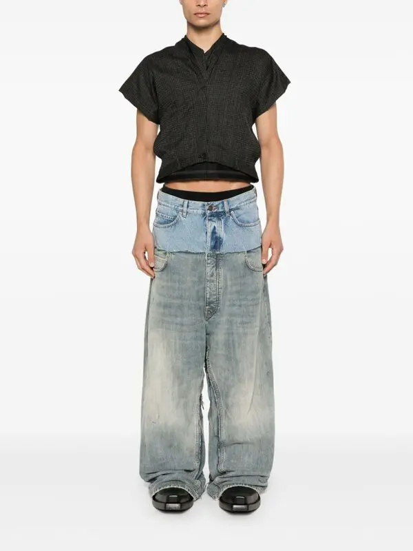 Balenciaga Cut-Up Jeans - Blue | Editorialist