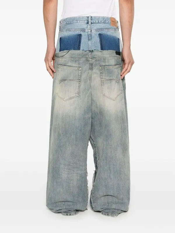 Balenciaga Cut-Up Jeans - Blue | Editorialist