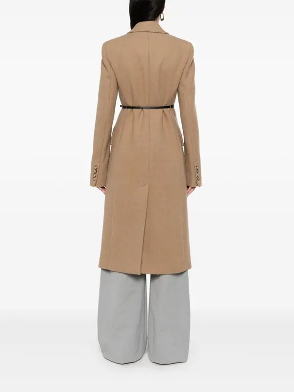 Sportmax Ghia Mid-length Coat - Neutrals