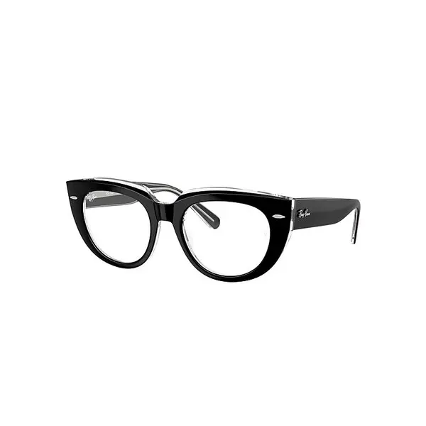 Ray-ban Doreen Optics Eyeglasses - Black On Transparent