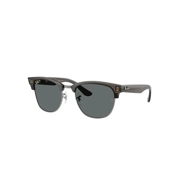 Ray-ban Clubmaster Reverse Sunglasses - Transparent Dark Grey On Gunmetal