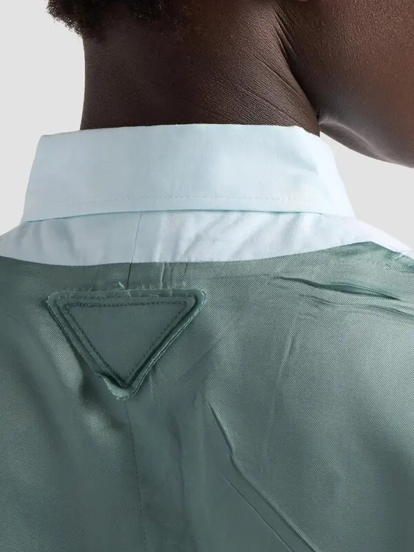 Prada Oxford Cotton Shirt - Sky Blue