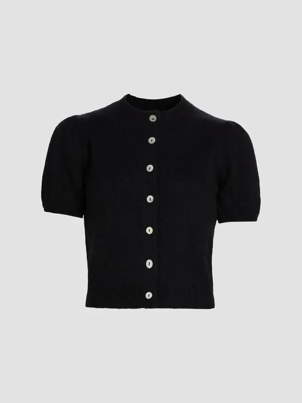 DÔEN Anisa Short-sleeve Cardigan - Black
