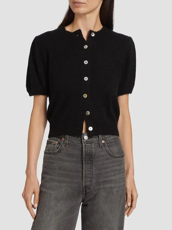 DÔEN Anisa Short-sleeve Cardigan - Black