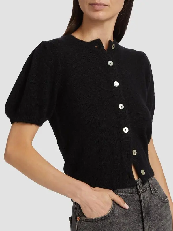 DÔEN Anisa Short-sleeve Cardigan - Black