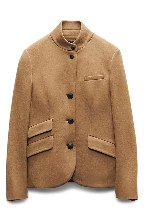 Rag & Bone Slade Wool Blazer - Camel