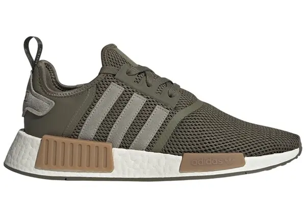 Adidas Nmd R1 Sneakers - Olive Strata/silver Pebble/cloud White