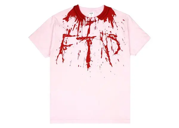 FTP Slit Throat Tee Shirt - Pink