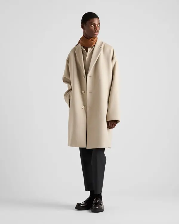 Prada Wool-blend Overcoat - Limestone