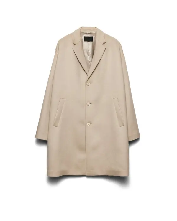Prada Three-button Oversized Coat - Neutral