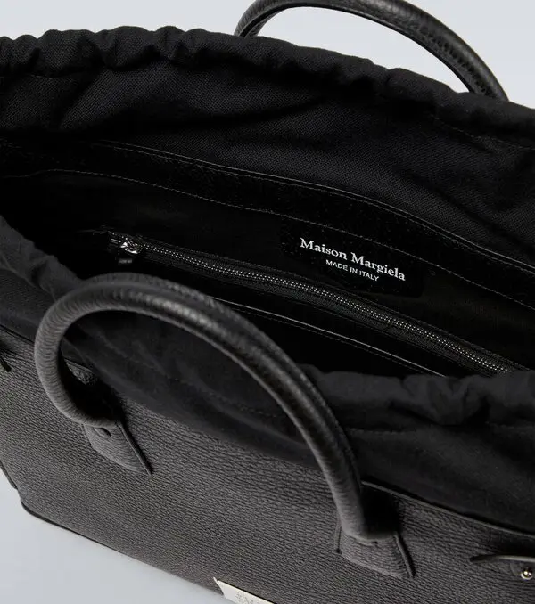 MAISON MARGIELA 5ac Document Holder Leather Tote Bag