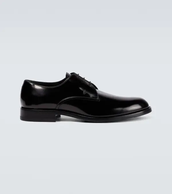 TOD'S Patent Leather Derby Shoes - Black