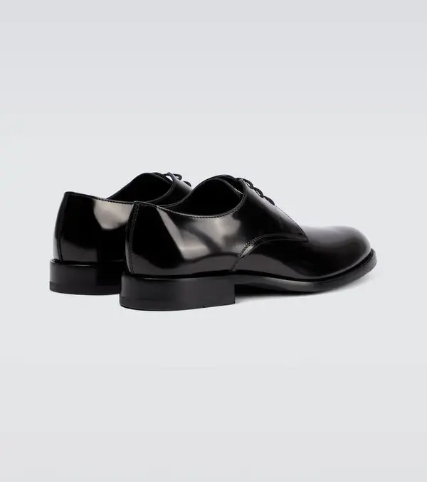 TOD'S Patent Leather Derby Shoes - Black