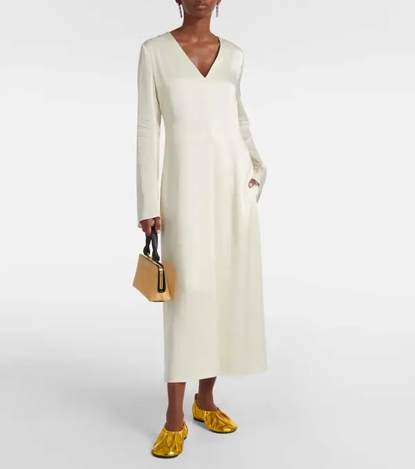 JIL SANDER Leather Ballet Flats