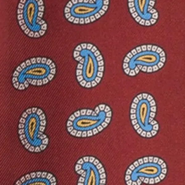 Prada Silk Paisley Skinny Scarf