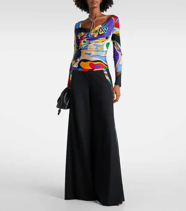 Emilio Pucci Iride Cady Palazzo Pants - Multicoloured