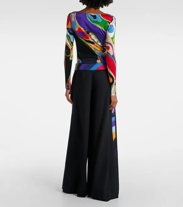 Emilio Pucci Iride Cady Palazzo Pants - Multicoloured