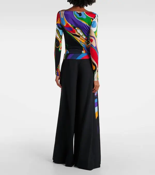 Emilio Pucci Iride Cady Palazzo Pants - Multicoloured