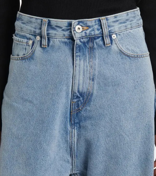 Y/project Evergreen Draped Wide-leg Jeans