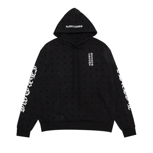 Chrome Hearts Monogram Vertical Logo Hoodie