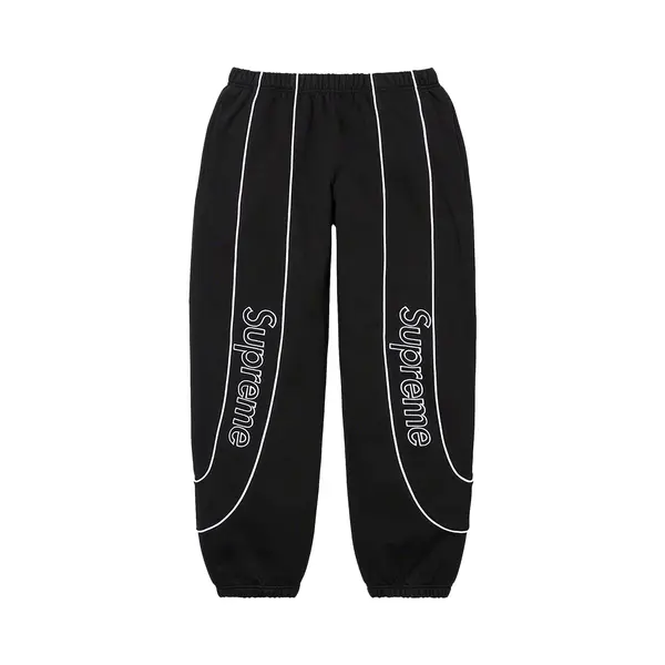 Supreme Track Paneled Sweatpant - Black