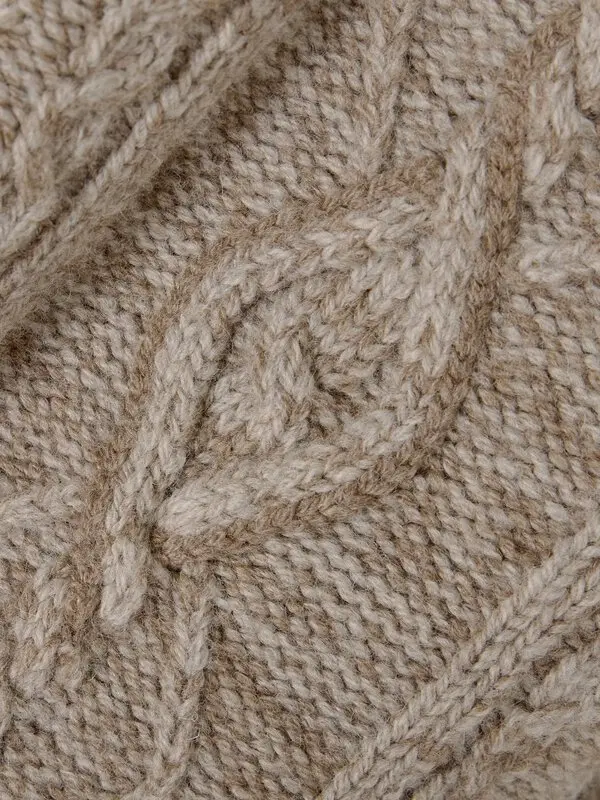 NET-A-PORTER FOR THE KING’S FOUNDATION Cable-knit Wool Cardigan