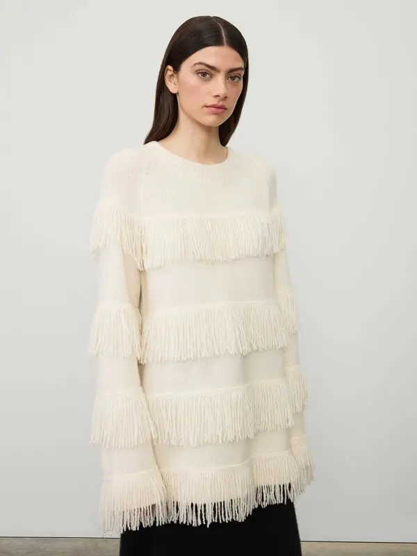LISA YANG STORE Agneta Bouclé Cashmere Sweater