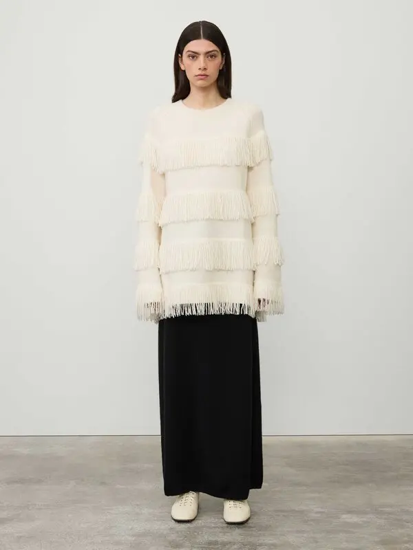 LISA YANG STORE Agneta Bouclé Cashmere Sweater