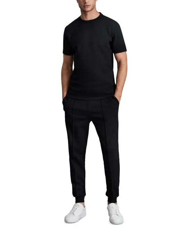 REISS Bradley Interlock Tee - Navy Blue