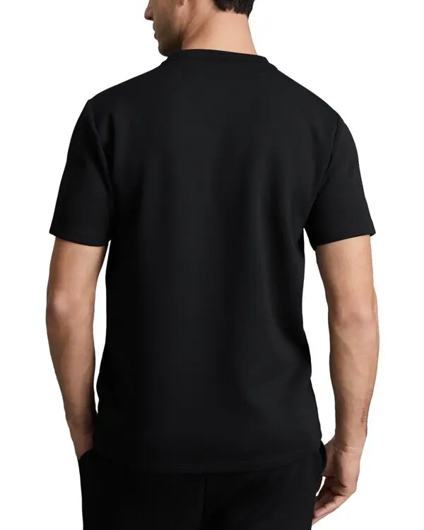 REISS Bradley Interlock Tee - Navy Blue