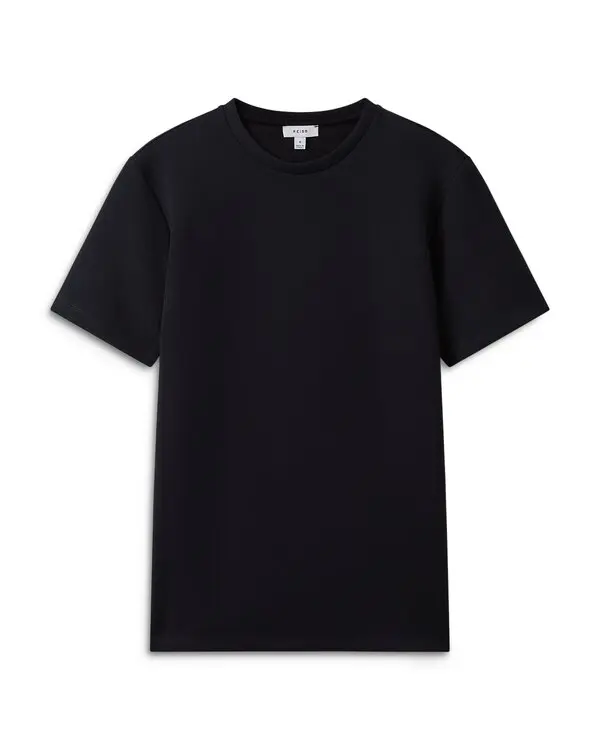 REISS Bradley Interlock Tee - Navy Blue