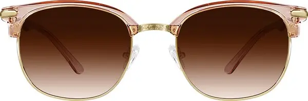 Zenni Artsy Browline Eyeglasses - Brown
