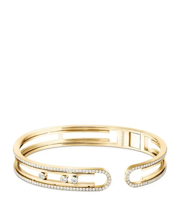 Messika Move 10th Anniversary Diamond Bangle - Gold